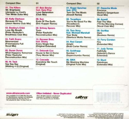 Ultra Dance 07 (Bad Boy Joe & Johnny Budz) 2CD - Used – Borderline MUSIC