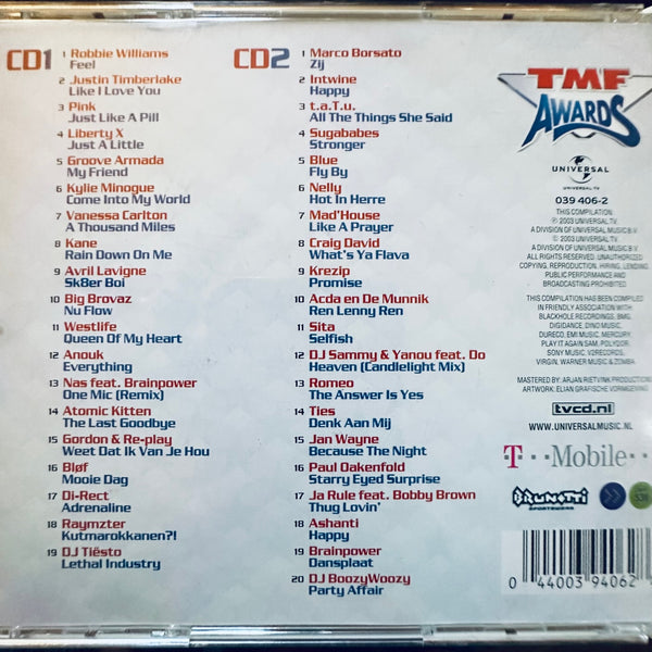 TMF Awards nominated artist (Various) 2CD - Used – Borderline MUSIC