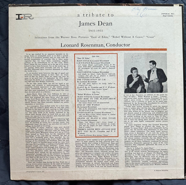 A tribute to James Dean 1931-1955 LP vinyl used – Borderline MUSIC