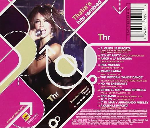 Thalia's HITS REMIXED CD - Used – Borderline MUSIC