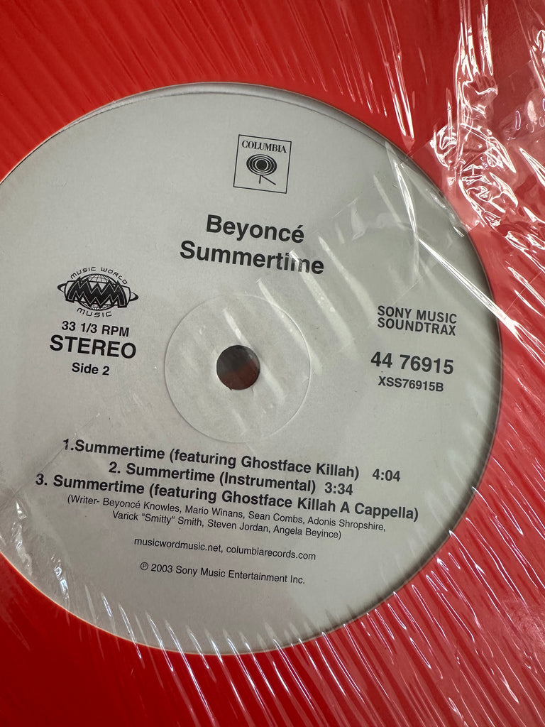 Beyoncé summertime 12” single LP vinyl used – Borderline MUSIC