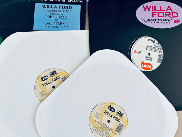 Willa Ford - 2 LPs I Wanna Be Bad / A Toast To Me (F**k The Men) 12" s ...
