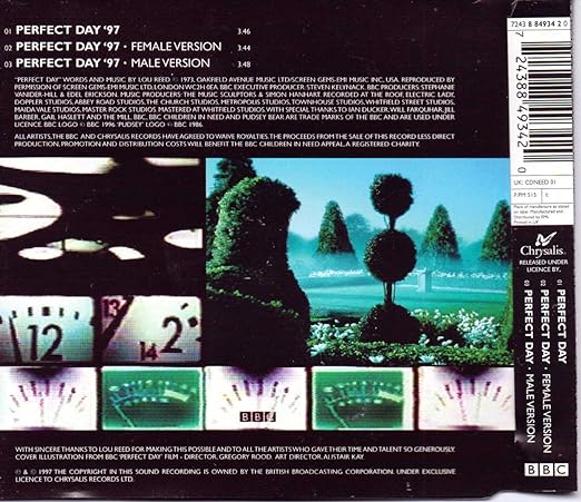 Perfect Day - BBC Charity CD single (Various) Import - Used ...