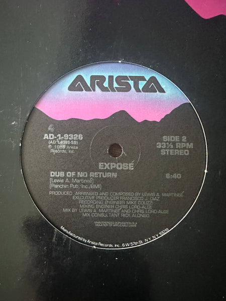 Expose - point of no return 1985 version 12 inch single LP vinyl ...