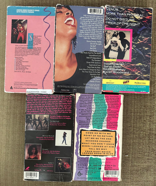 5 used 80s VHS – Borderline MUSIC