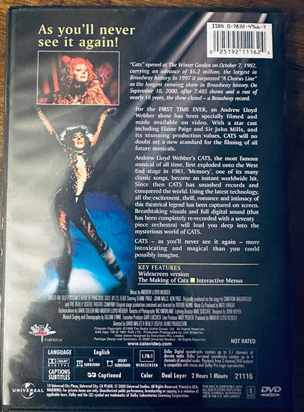 Cats commemorative edition wide screen DVD used – Borderline MUSIC