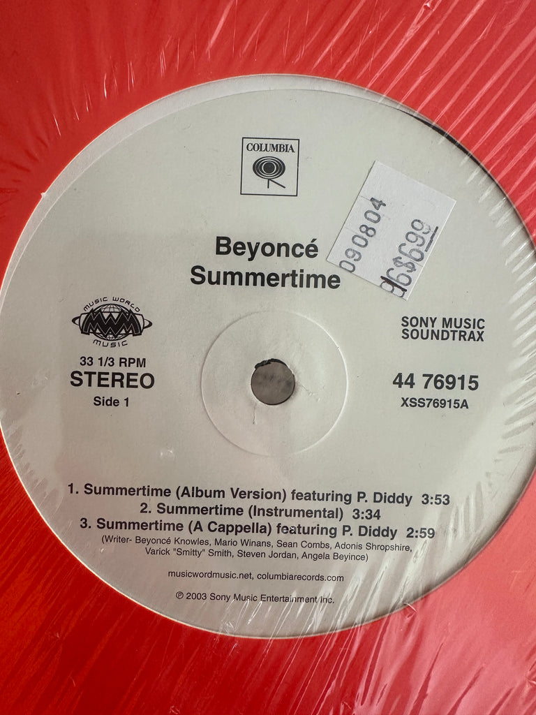 Beyoncé summertime 12” single LP vinyl used – Borderline MUSIC