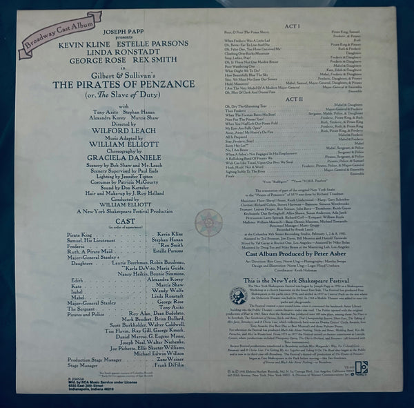 Pirates of Penzance with Linda Ronstadt and Rex Smith and Kevin Klein ...