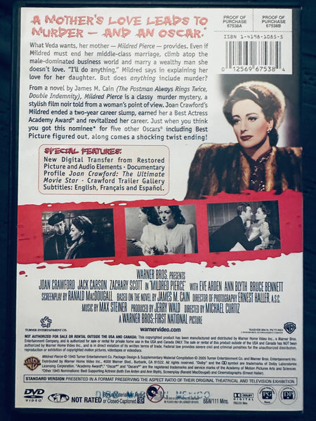 Joan Crawford - Mildred Pierce dvd used – Borderline MUSIC
