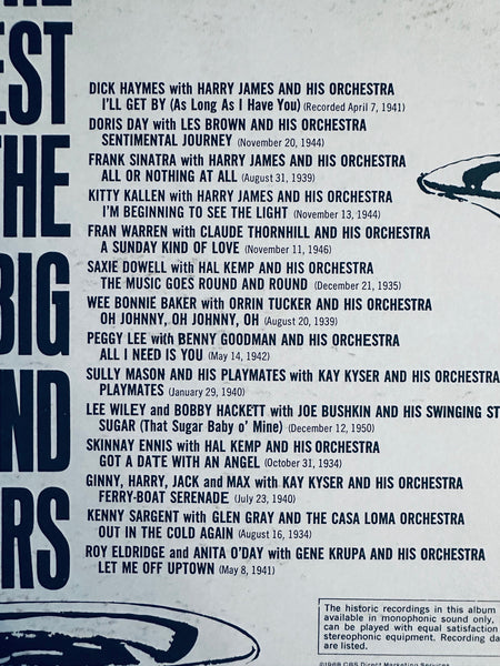 The Best Of Big Band Singers (Various) LP Vinyl - Used – Borderline MUSIC