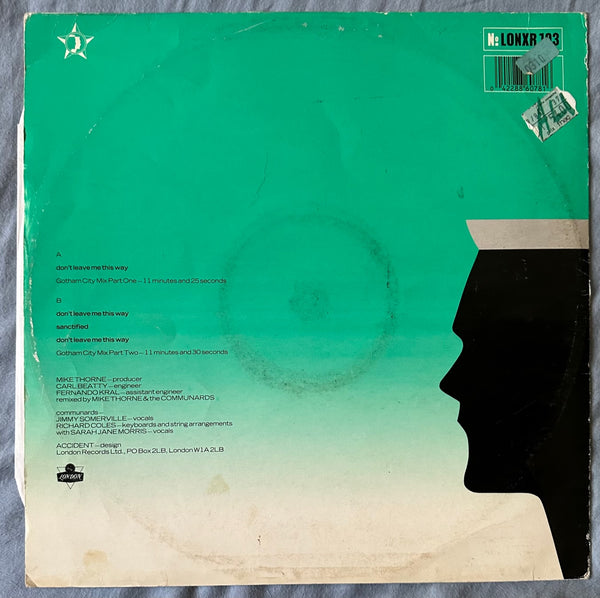 Communards (Jimmy Somerville) - Don't Leave Me This Way (Import) 12" S ...