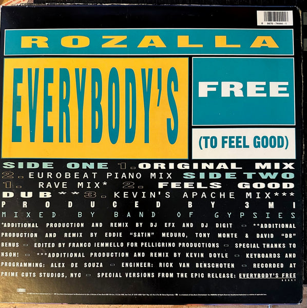 ROZALLA : Everybody's Free 12" Vinyl 1992 LP - Used – Borderline MUSIC