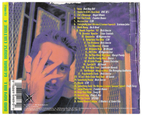 Bad Boy Bill - Global House Culture vol. 4 (Various) CD - Used ...