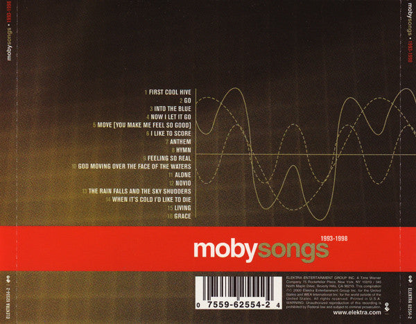 Moby Songs 1993-98 CD - Used – Borderline MUSIC