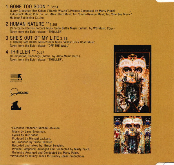 Michael Jackson - Gone Too Soon (Import CD single) - Used – Borderline ...