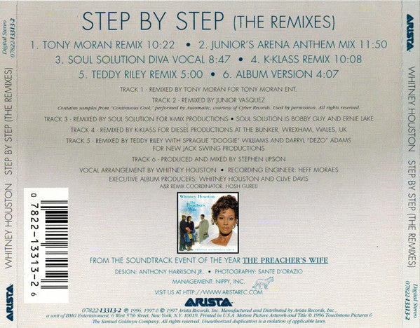 Whitney Houston - Step By Step (The Dance Mixes) US Maxi-CD single - U ...