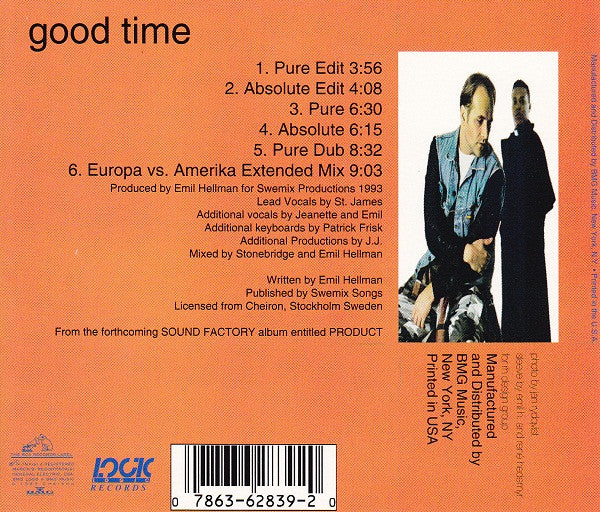 Sound Factory (SoundFactory) - Good Time - Maxi CD single - Used ...