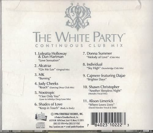DJ David Knapp - The White Party 1996 (Various) CD - Used – Borderline ...