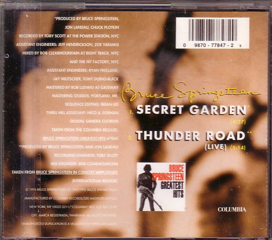 Bruce Springsteen - Secret Garden CD single - Used – Borderline MUSIC