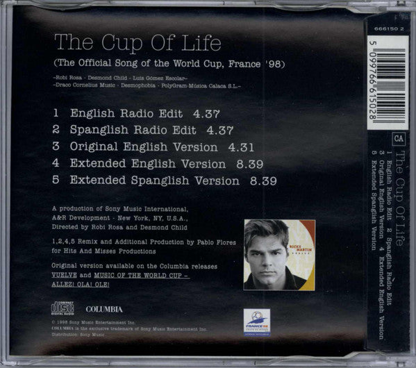 Ricky Martin - The Cup Of Life (Import REMIX) CD single - Used ...