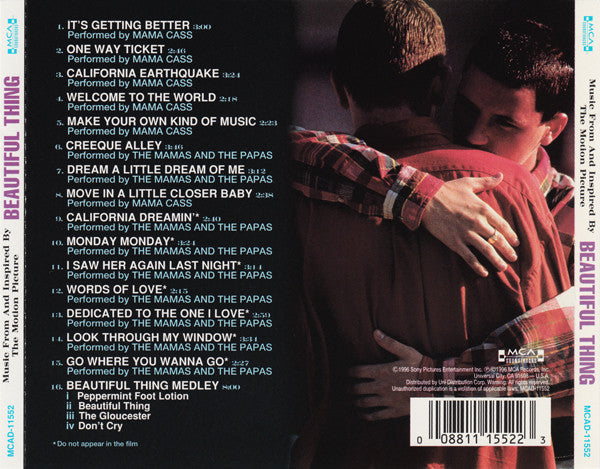 Beautiful Thing Soundtrack (Mama Cass & The Mamas and the Papas) CD ...