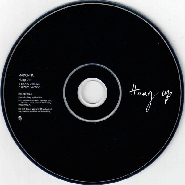 Madonna - HUNG UP (2 track PROMO CD single) Used – Borderline MUSIC