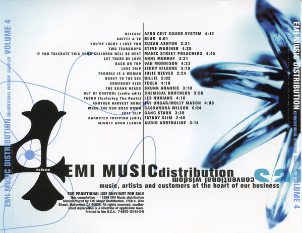 EMI Music Distribution Sampler vol. 4 (Various) CD - New – Borderline MUSIC