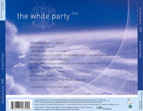 DJ David Knapp - The White Party 2000 CD - NEW – Borderline MUSIC