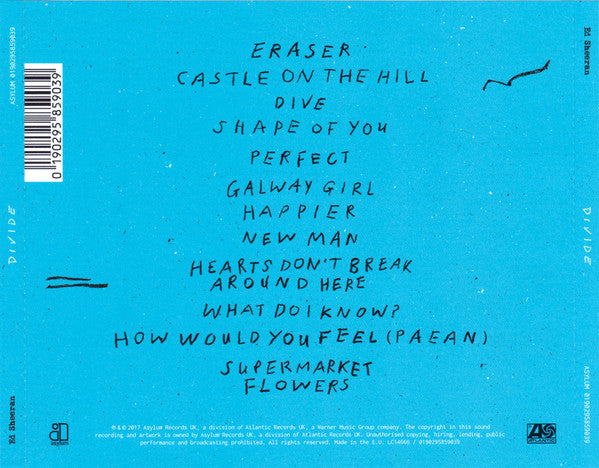 Ed Sheeran ÷ (Divide) CD (used) – Borderline MUSIC