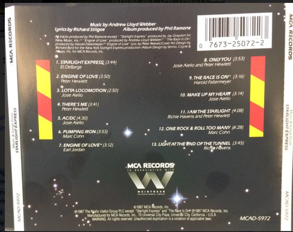 Music & Songs From Starlight Express 1987 Studio Cast CD - Used ...