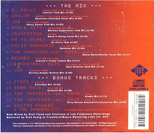 Jive Dance Party Hits ft: The Tamperer (Various) CD - Used – Borderline ...