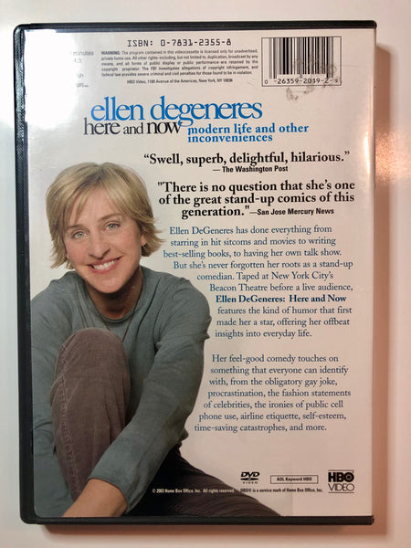 Ellen Degeneres – Here And Now - DVD - Used – Borderline MUSIC