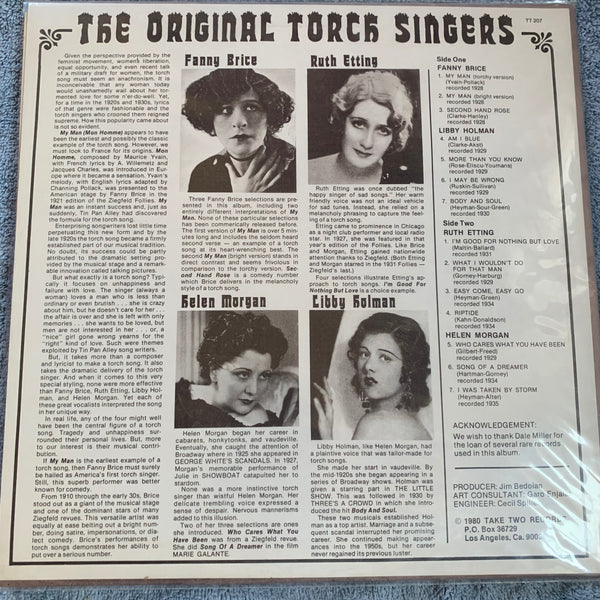 The Original Torch Singers 1928-1935 LP Vinyl _used – Borderline MUSIC