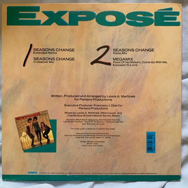 Exposé - SEASONS CHANGE / Megamix 12" LP VINYL - Used – Borderline MUSIC