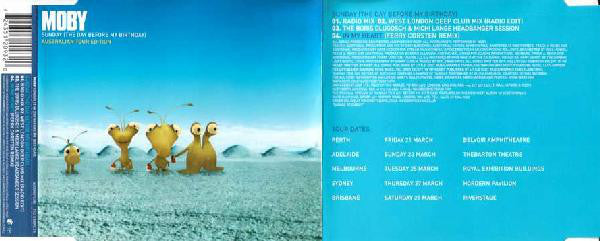 Moby - Sunday / In My Heart : Australian Tour Edition (REMIXES) - USED ...